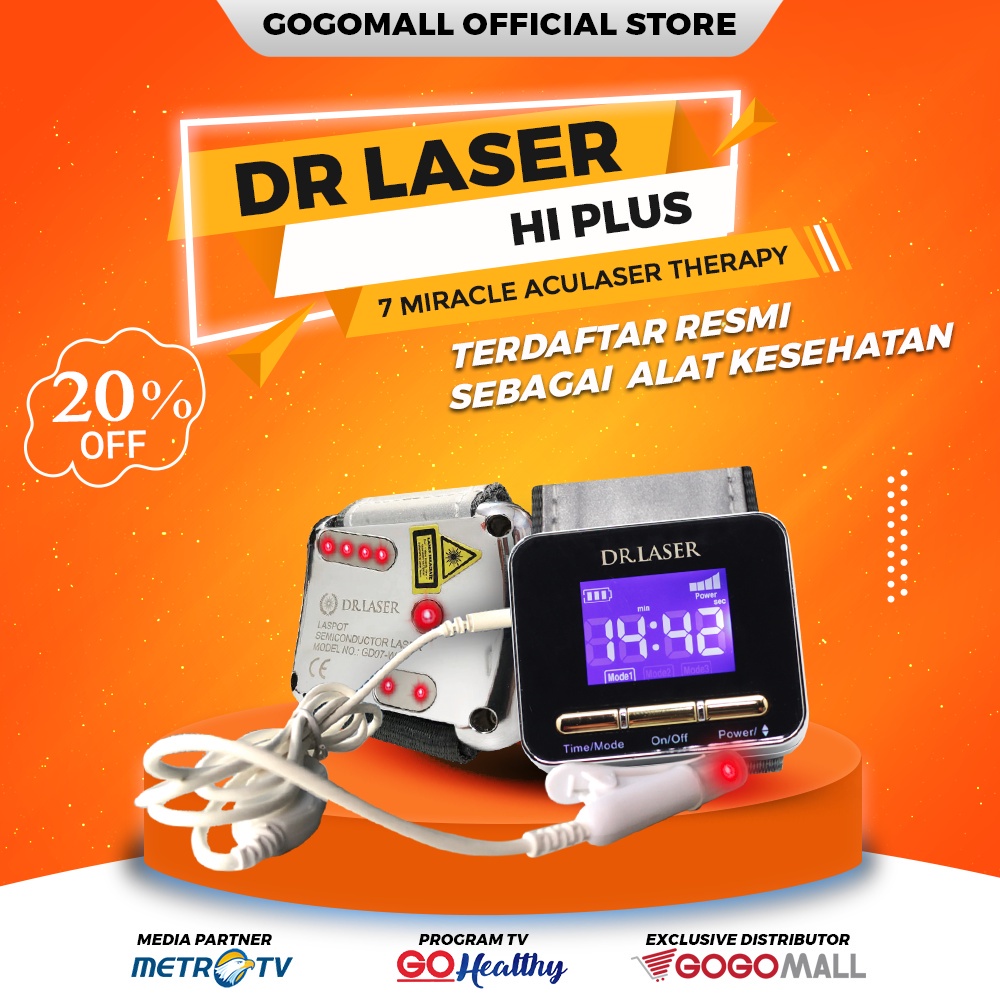 Jual DR LASER HI PLUS GOGOMALL - MEMPERCEPAT PROSES PEMULIHAN PASCA STROKE | Shopee Indonesia