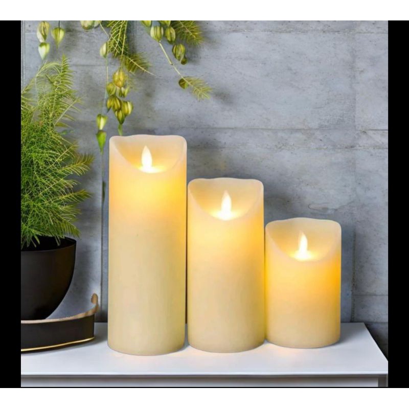 Jual Lampu Lilin Elektrik Goyang Led Realistis Ukuran 10CM/13CM/15CM ...