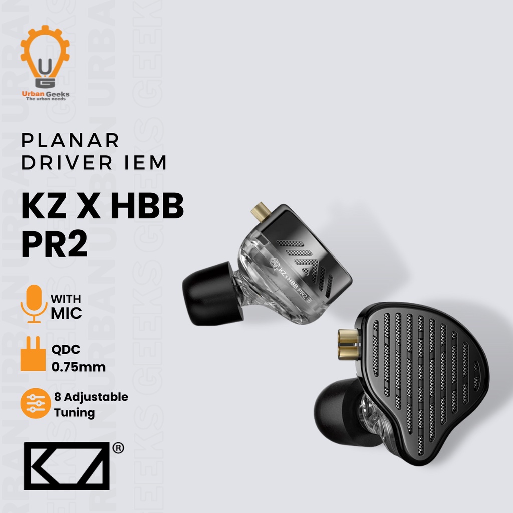 Jual KZ x HBB PR2 Planar Magnetic Driver In Ear Metal Earphone with MIC | Shopee Indonesia