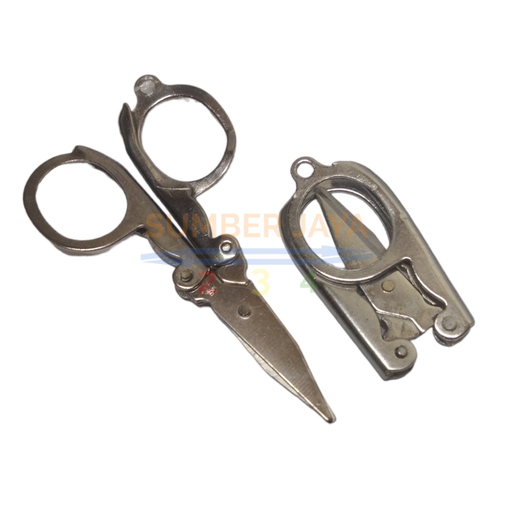 Jual Gunting Lipat Kecil Stainless / Gunting Lipat Mini / Gunting Saku Kecil / Gunting Kecil ...