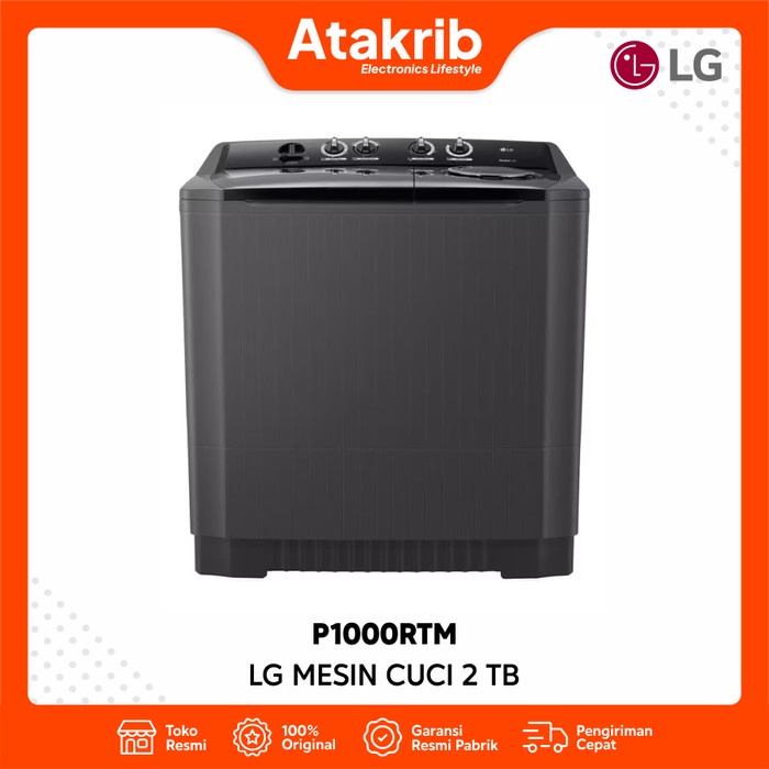 Jual LG MESIN CUCI 2 TB P1000RTM / P1000 10 Kg | Shopee Indonesia