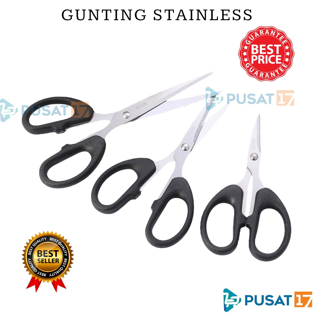 Jual PUSAT17 GUNTING STAINLESS TAJAM SERBAGUNA KECIL SEDANG BESAR ...
