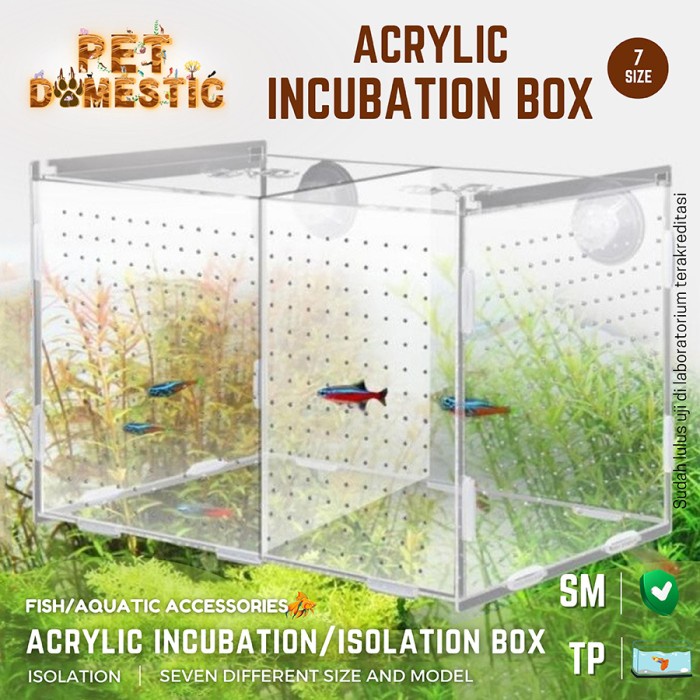 Jual ISOLATION BOX / ACRYLIC INCUBATION BOX / AKRILIK KARANTINA IKAN ...