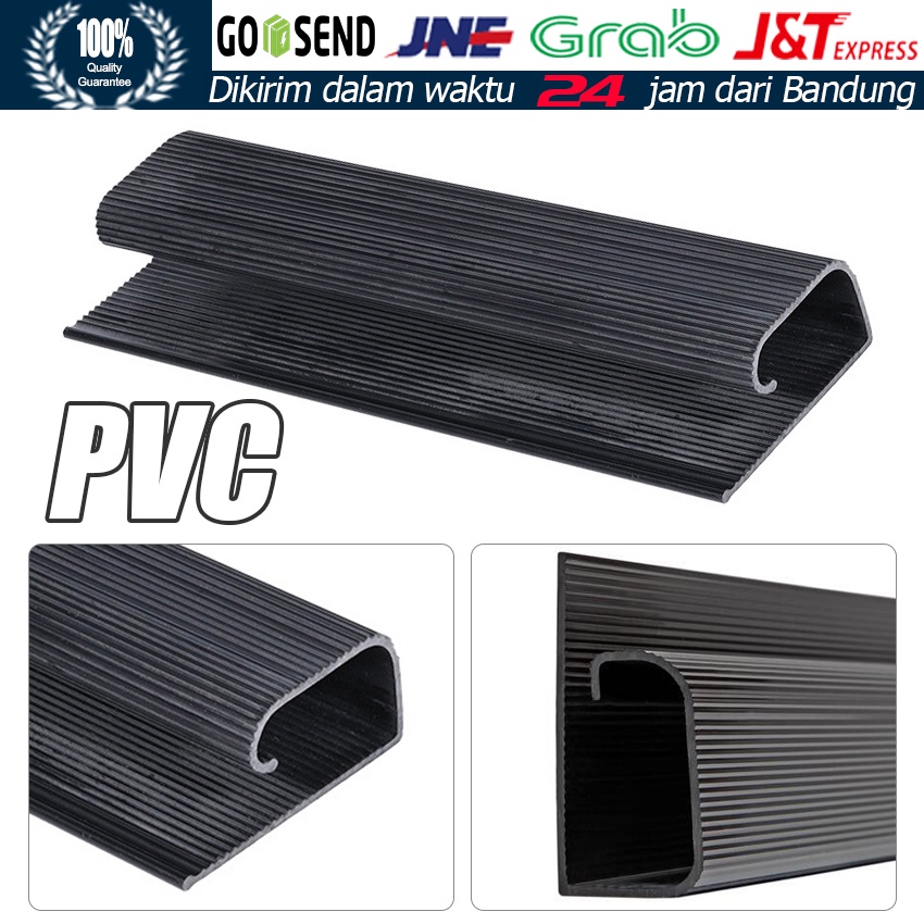 Jual PVC J Channel / Groove joint / Pelindung Kabel Cable Duct / Merapikan Kabel Dekorasi ...