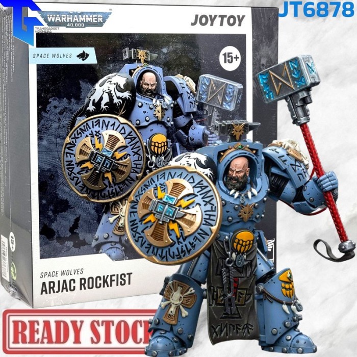 Jual JOYTOY 1/18 Warhammer 40K Space Wolves Arjac Rockfist JT6878 ...