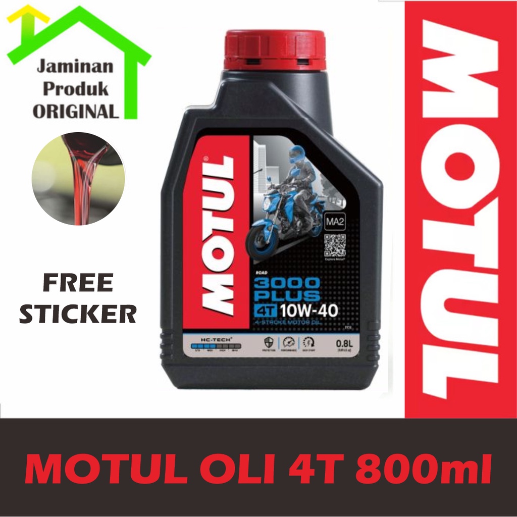 Jual Oli Motul 3000 Plus 800ml 4T 15w50 20w50 Oil 0.8L Motor FU Jupiter ...