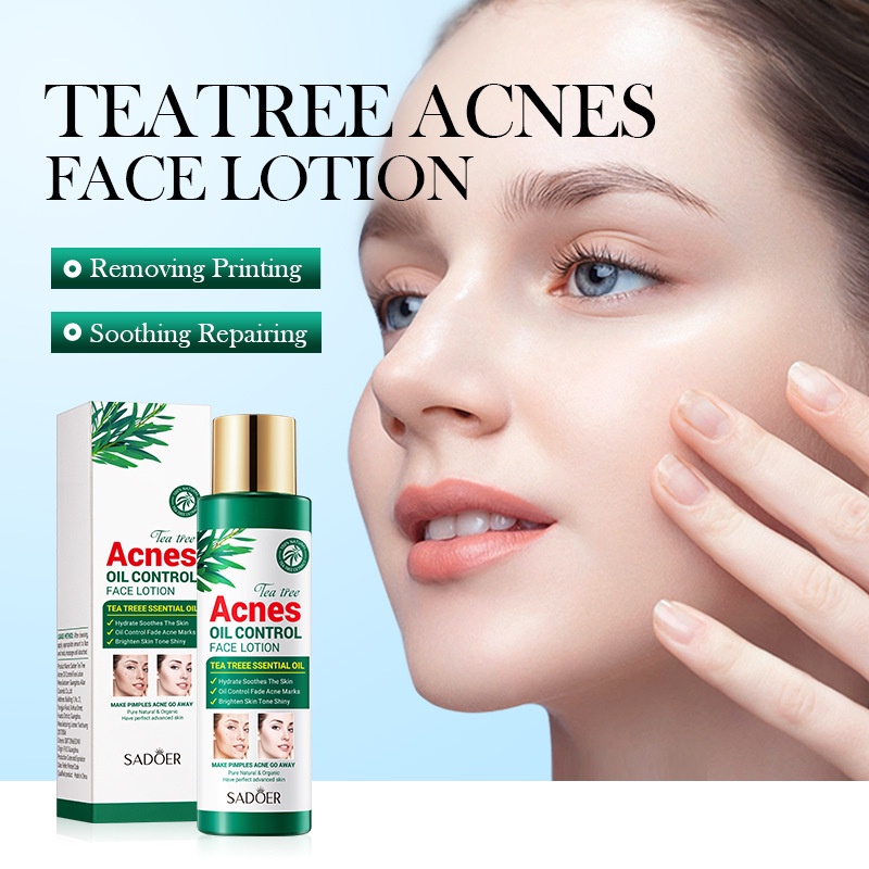 Jual SADOER 【 Face lotion 】TEA TREE ACNE OIL CONTROL WAJAH LOTION ANTI-JERAWAT HYDRATING ...
