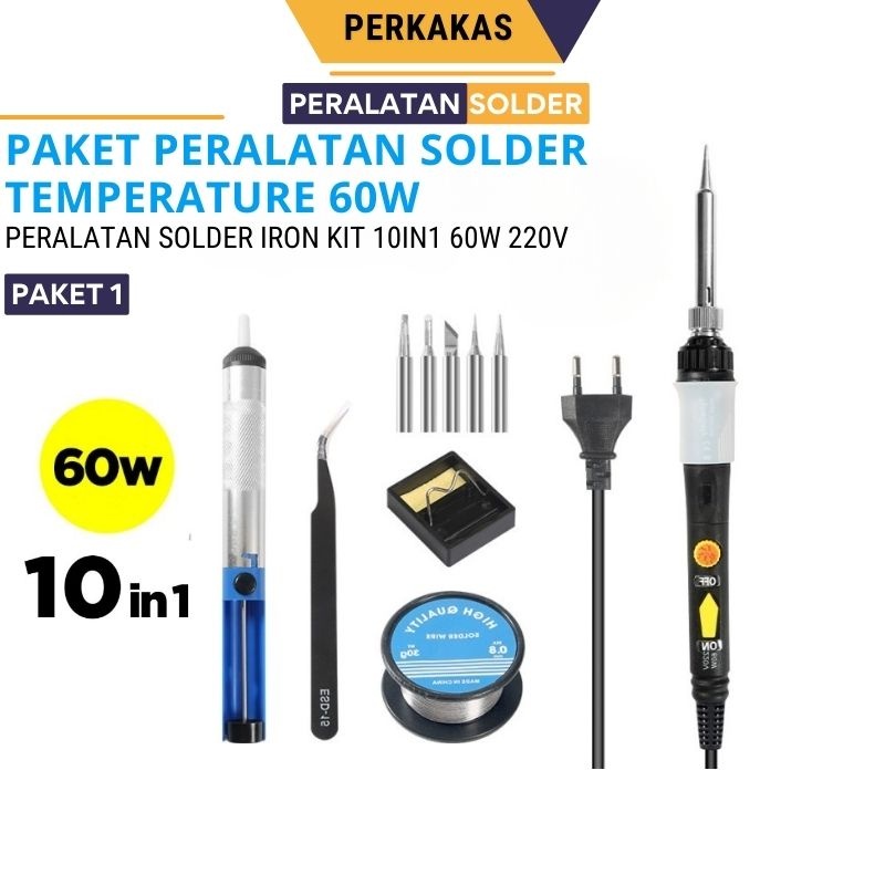 Jual OLOEY Paket Alat Soldering Full Set dengan Layar LCD Suhu Variabel ...