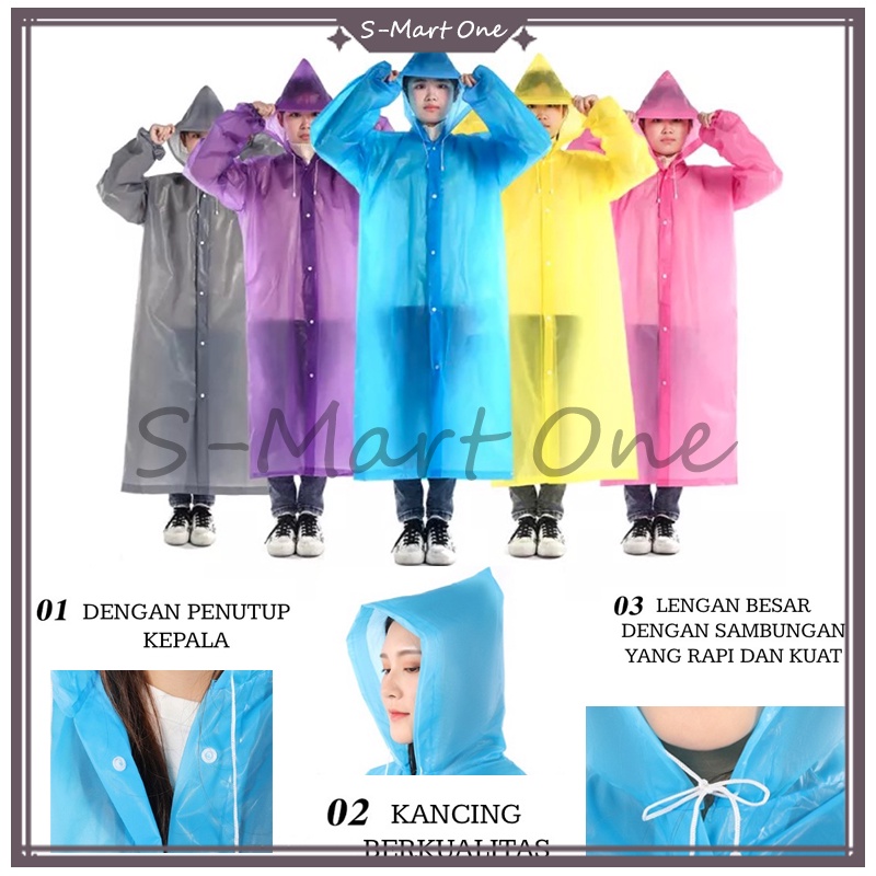 Jual Jas Hujan Dewasa Terusan /jas hujan dewasa model poncho waterproof ...