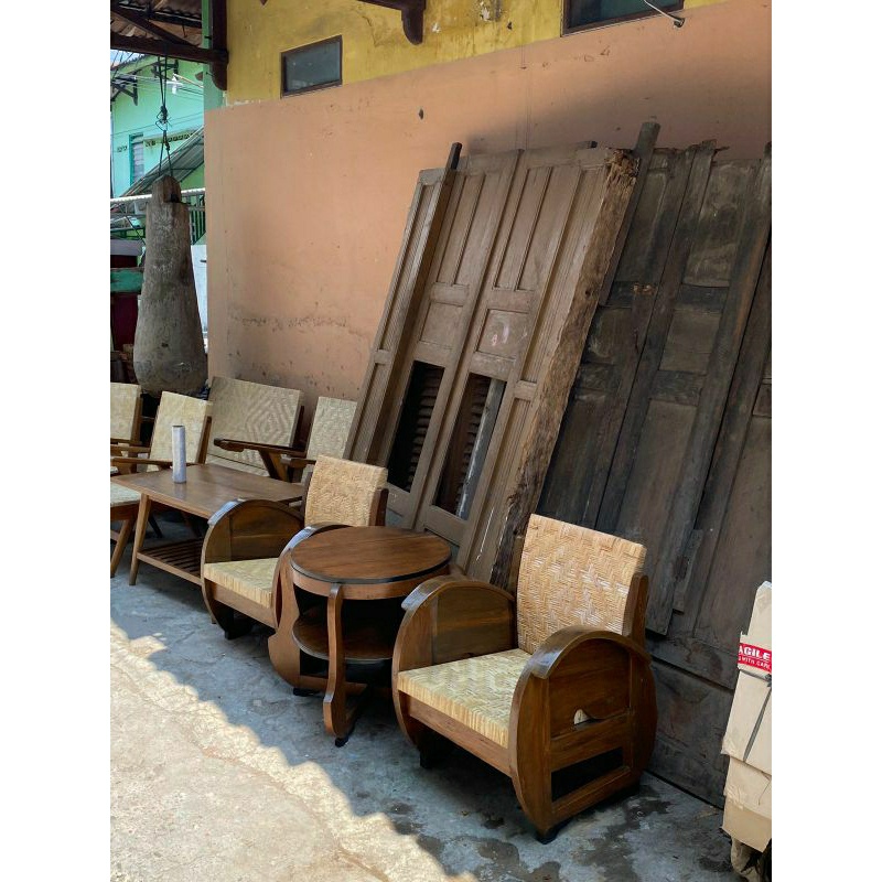 Jual Kursi Rotan Babon Angkrem Teras FREE ONGKIR JAWA | Shopee Indonesia