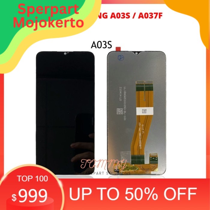 Jual LCD SAMSUNG A03S / A037F FULLSET TOUCHSCREEN KUALITAS ORIGINAL ...