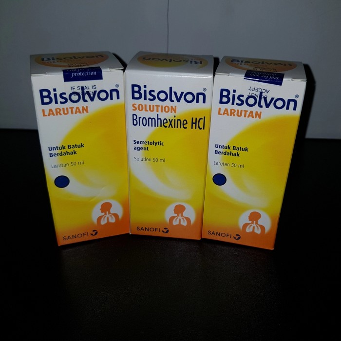 Jual bisolvon solution larutan uap nebulizer | Shopee Indonesia