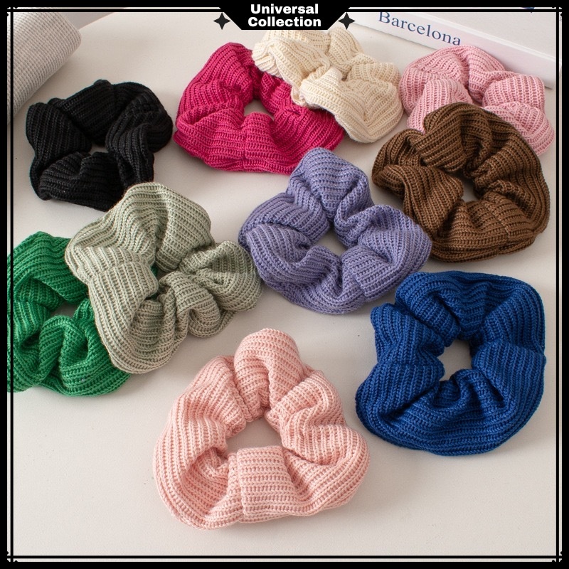 Jual IKAT RAMBUT SCRUNCHIE KOREA MODEL SERUT / KUNCIRAN RAMBUT MODEL ...