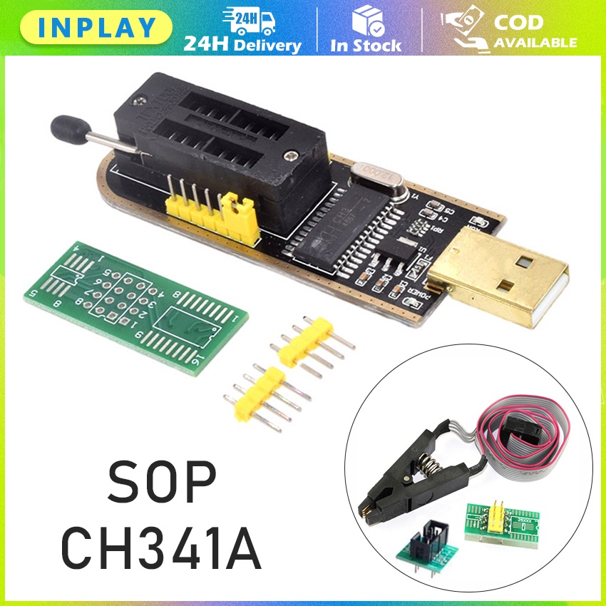 Jual Paket komplit Alat Flash bios IC CH341 CH341A USB Programmer ...