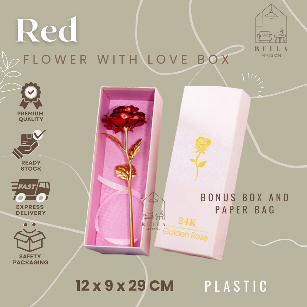 Jual Bunga Mawar Rainbow Hadiah Valentine Anniversary Gift with Box ...