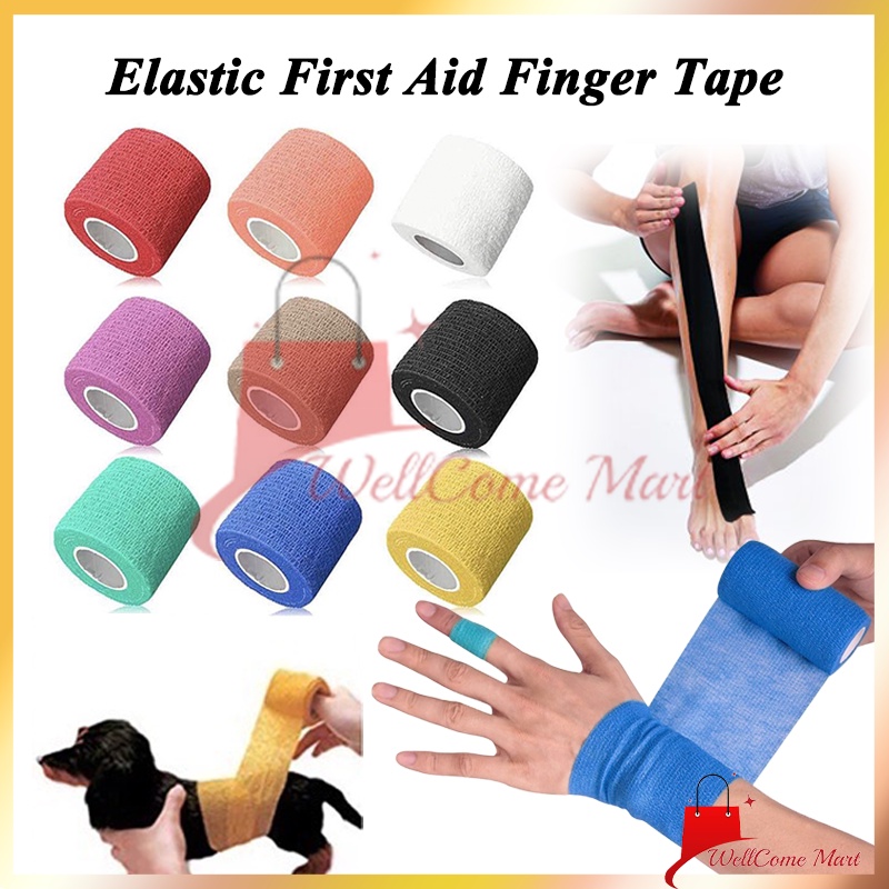 Jual 3PCS Cohesive bandage / Elastic First Aid Finger Tape / Adhesive ...