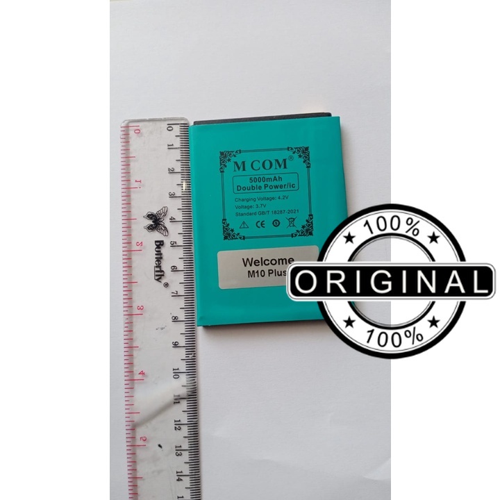 Jual Battery Batere Batre Baterai Double Power Mcom Welcome M10 Plus Kapasitas 5000 Mah | Shopee ...
