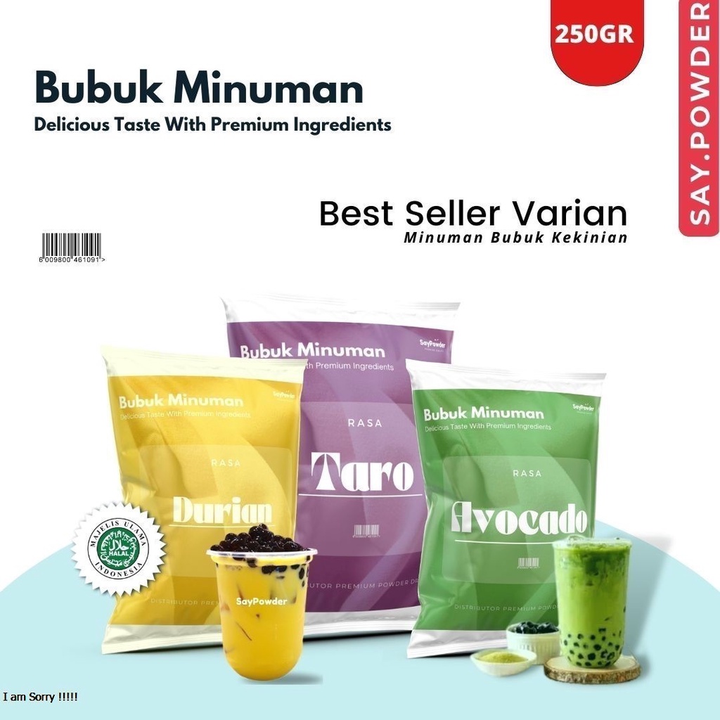 Jual Bubuk Minuman Rasa Premium 250 Gram Aneka Rasa Serbuk Minuman ...