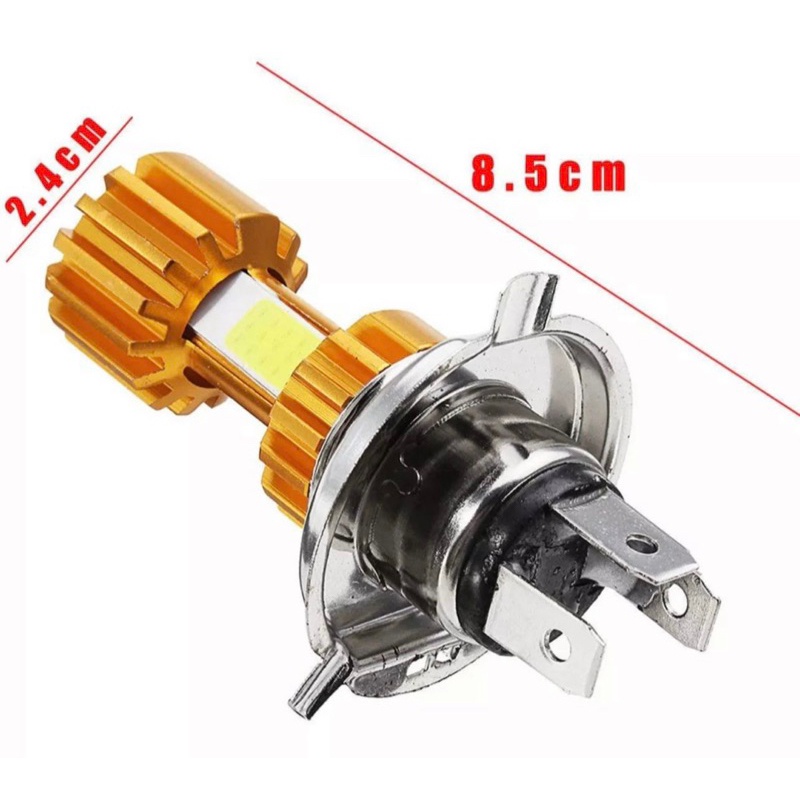 Jual COD BHOLAM LAMPU UTAMA MOTOR LED KAKI 3 H4 3MATA 3SISI LED CBR VIXION SCOOPY MXKING NINJA ...