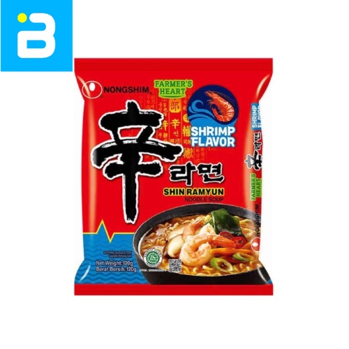 Jual Nongshim Shin Ramyun Shrimp Flavor 120G | Shopee Indonesia