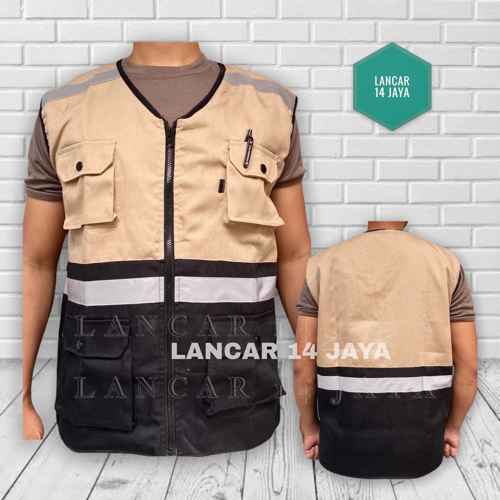 Jual Rompi Safety Kombinasi / Rompi Proyek / Rompi Parkir / Rompi Motor ...