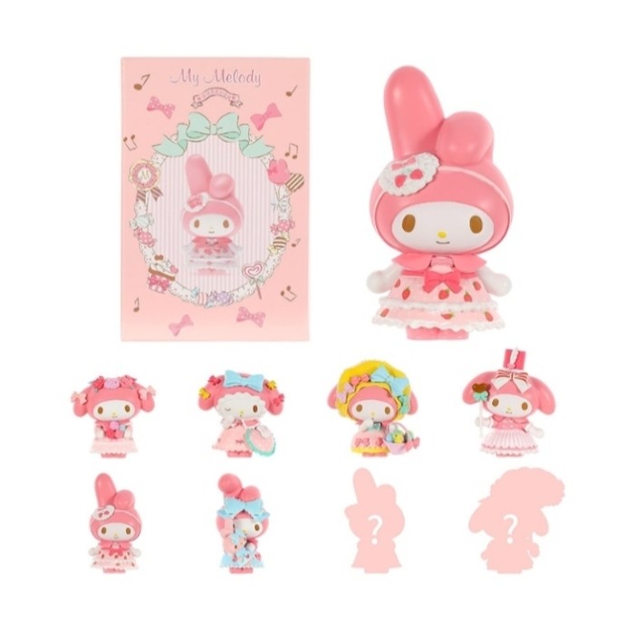 Jual Blind Box My Melody-Miniso My Melody Tea Party Series Figure Blind ...