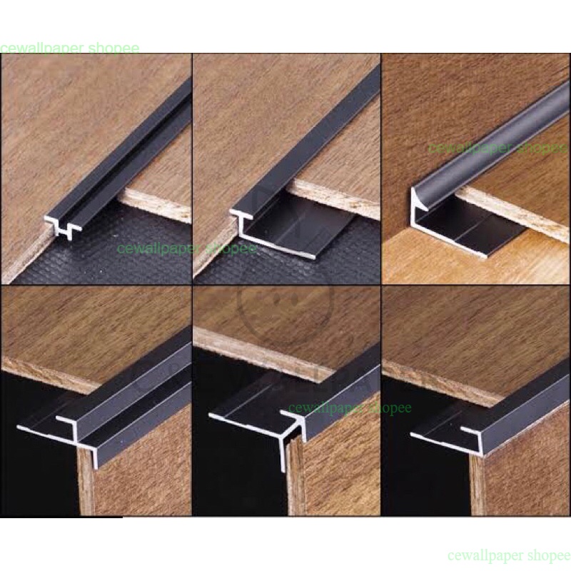 Jual Lis aluminium Wallboard wallsheet dekorasi untuk papan tebal 3mm ...