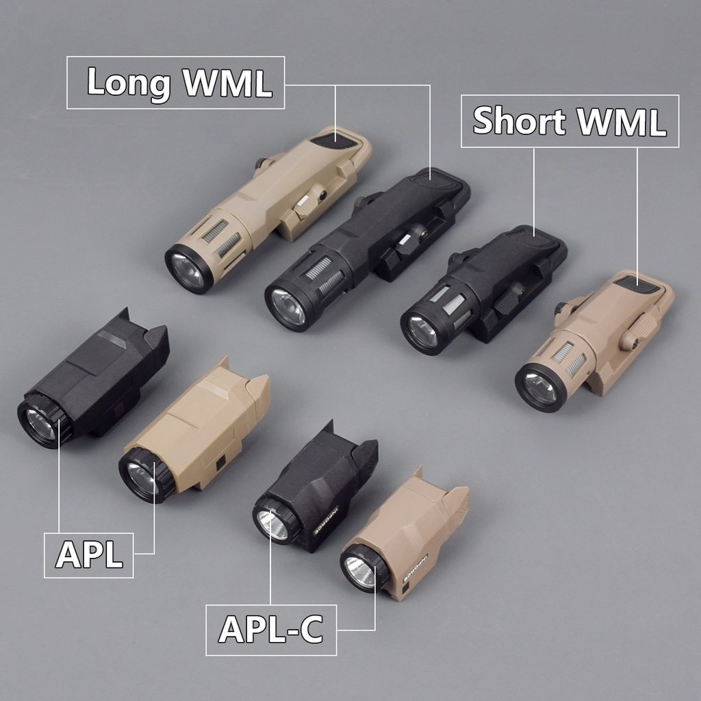 Jual lampu laser Tactical INFORCE WML Masterfire APL Weapon Gun Light ...