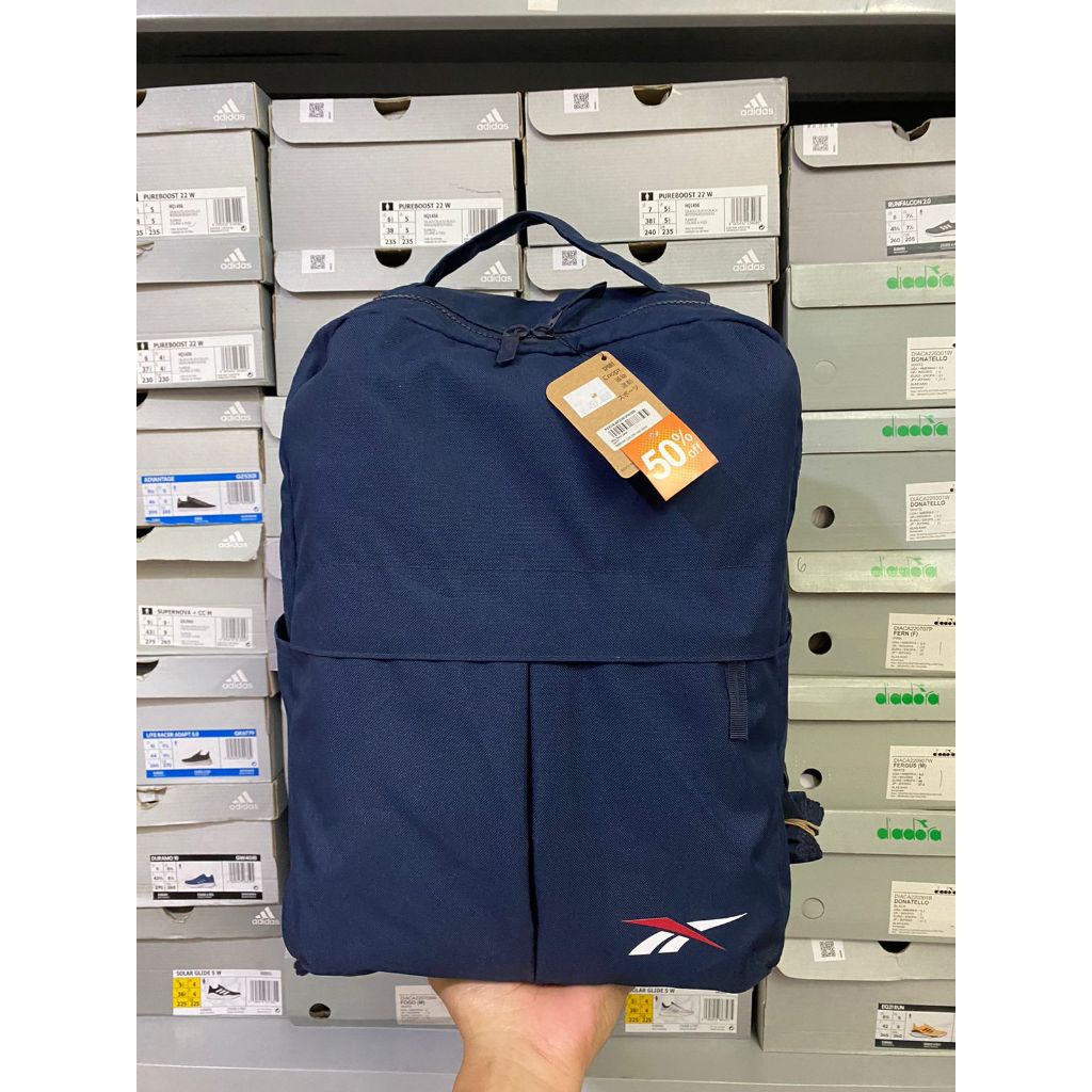 Jual PREMIUM THINGS ID Reebok Backpack Navy All Size Tas Ransel ...