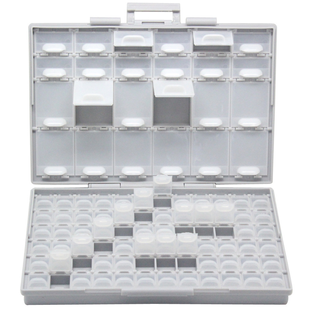 Jual AideTek resistor capacitor Organizer Craft Beads Storage box kit ...