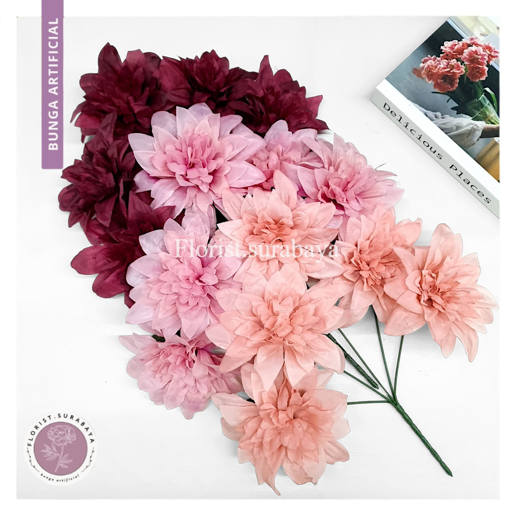 Jual Bunga Krisan Crisant Premium Murah Jumbo Cabang 5 Diamater 15 cm ...