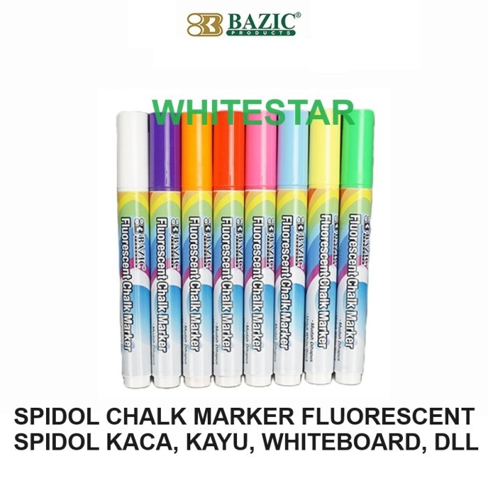Jual spidol chalk marker bazic fluorescent - spidol kaca , plastik ...