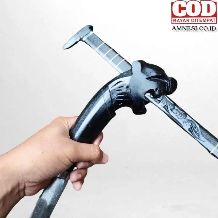 Jual KR_Golok Panjang Hitam Bahan Baja Strip Asli Khas Cibatu 62cm ...