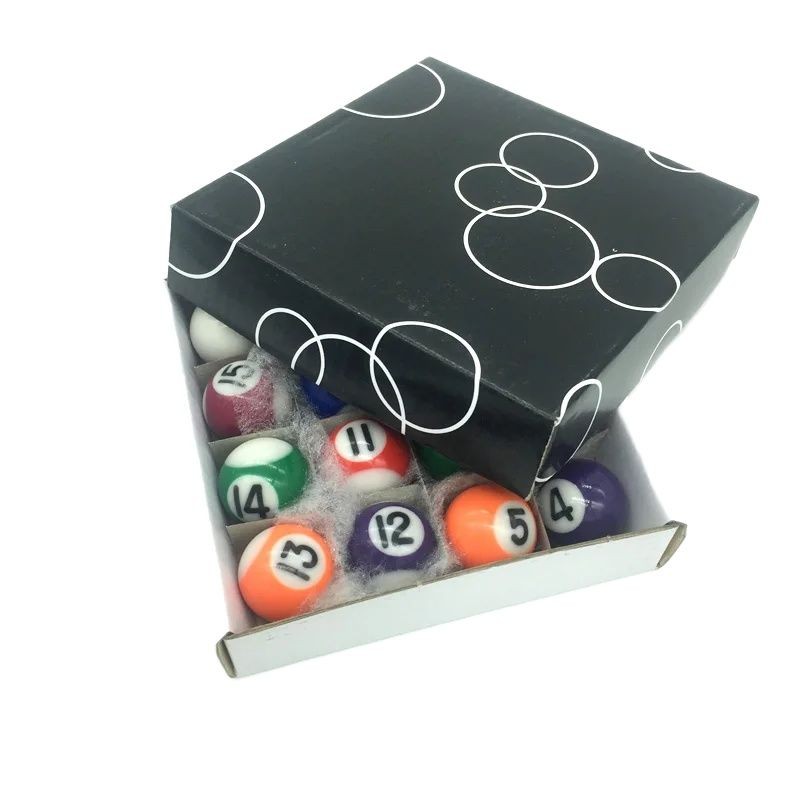 Jual 25mm/32mm/38mm full set of kids billiard balls hard resin Children ...