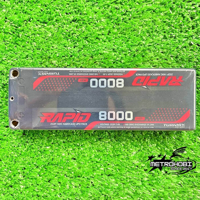 Jual Battery rc Turnigy rapid 8000 mAH 140C 2S | Shopee Indonesia