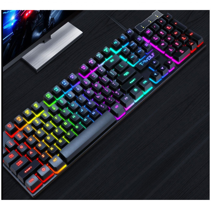 Jual Spanish keyboard illuminated Gaming pc keyboards computer Gamer ...
