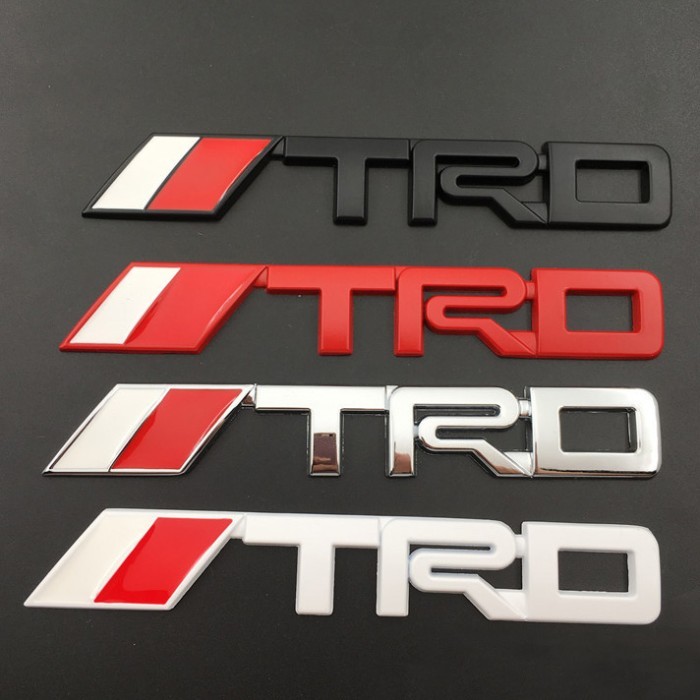 Jual Sticker Emblem Mobil TRD 3D Timbul Stiker Motor Logo Toyota Racing ...