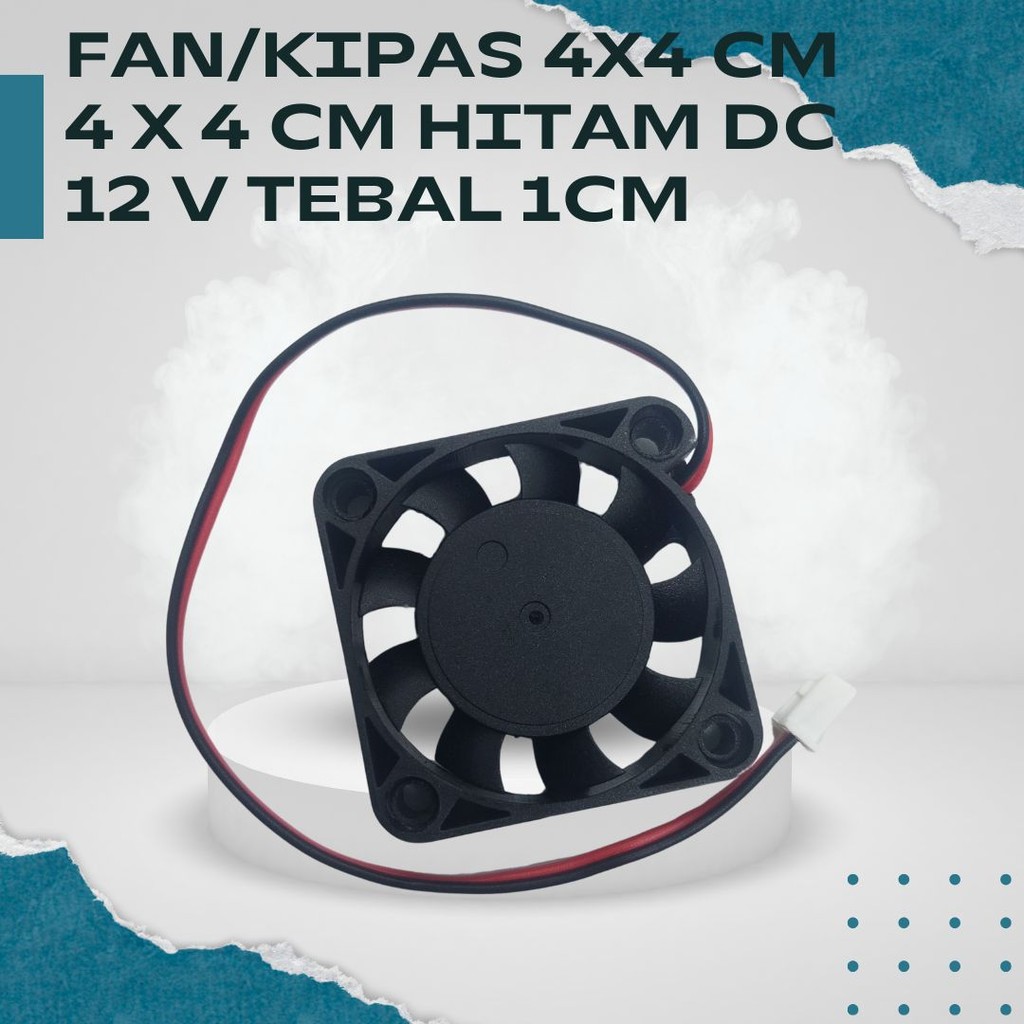 Jual Kipas DC 4x4 cm 12V – Mini Fan 40mm 12 Volt untuk Pendingin ...