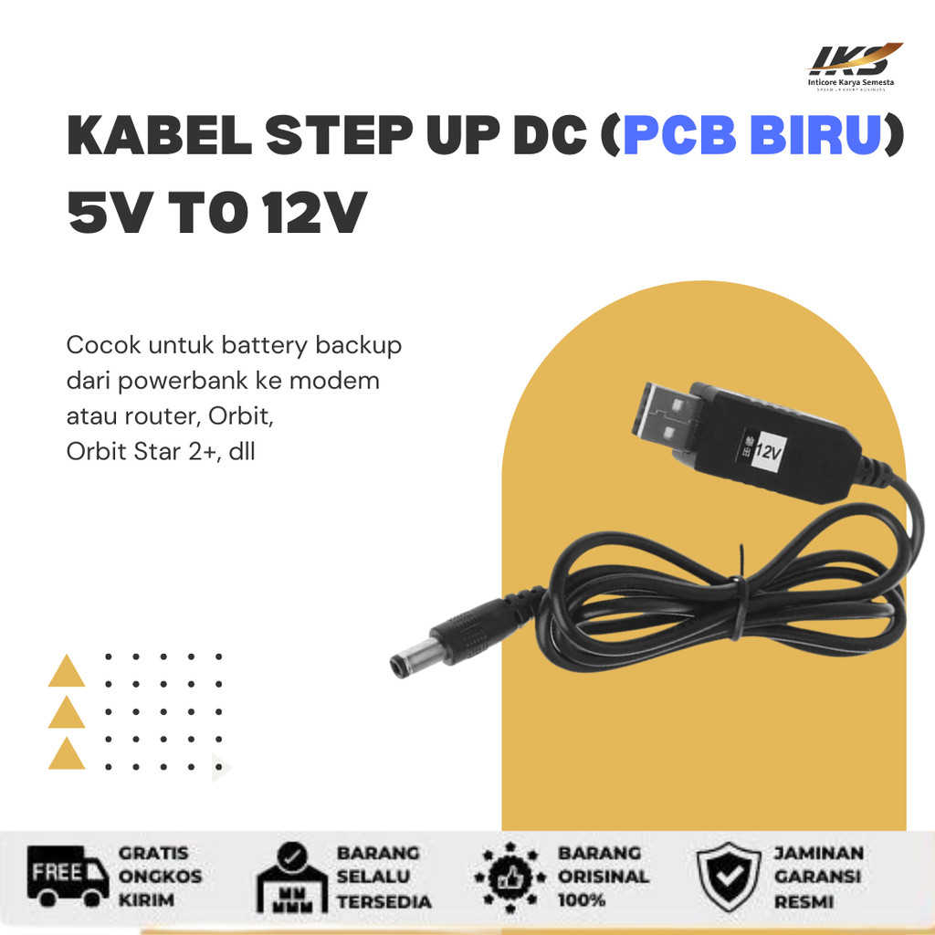 Jual [PCB BIRU] Kabel Step Up 5v to 5v/9v/12v DC for Modem/Router ...