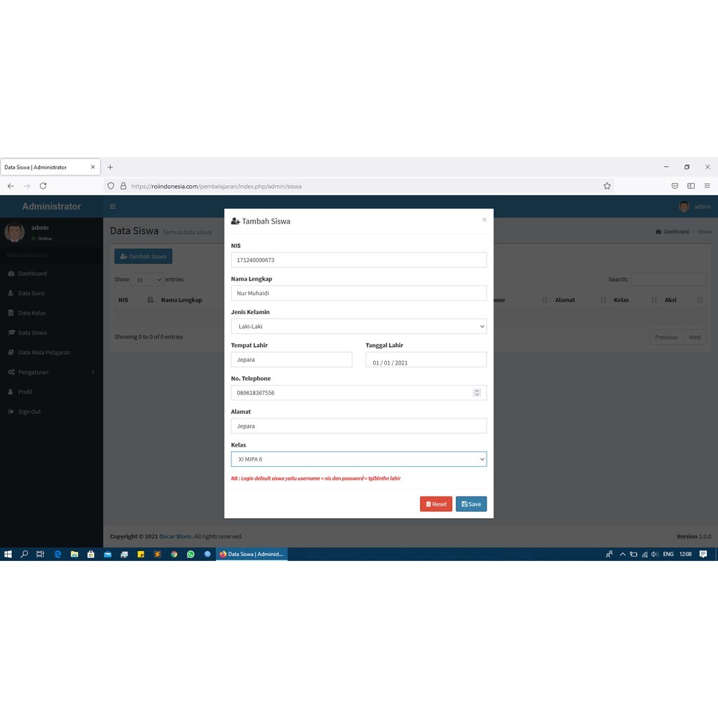 Jual Aplikasi E-learning/Pembelajaran Berbasis Website dengan Framework CodeIgniter Siap Pakai ...