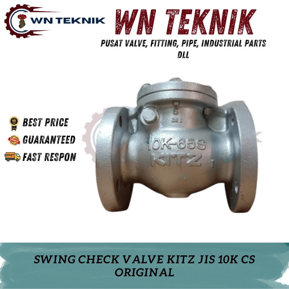 Jual SWING CHECK VALVE KITZ 2" INCH JIS 10K CAST IRON ORIGINAL 100% ...