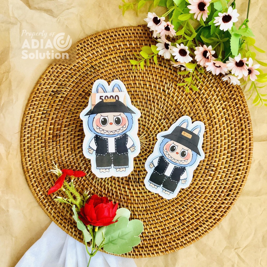 Jual AMPLOP 3D LABUBU TOPI SMILE (isi 5 pcs) AMPLOP LEBARAN 3D - 2 Sisi ...