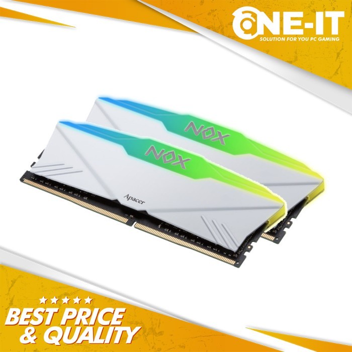 Jual RAM APACER NOX RGB AURA II 32GB Kit (2X16GB) White DDR4 3200MHz ...