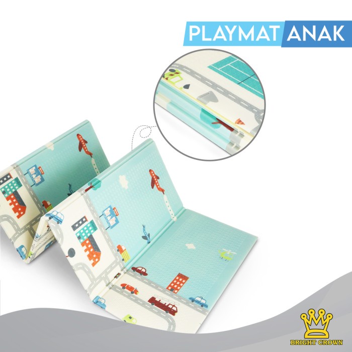 Jual Kasur Tikar Lipat Playmat Bright Crown Terbaru Kelas Premium 150 x ...