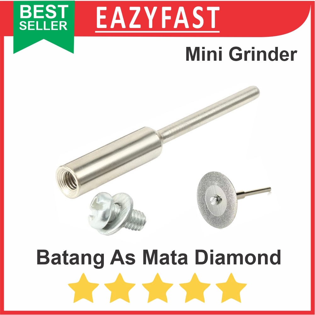 Jual Batang As Mata Diamond Gerinda Grinding Potong Mini Grinder Tuner ...
