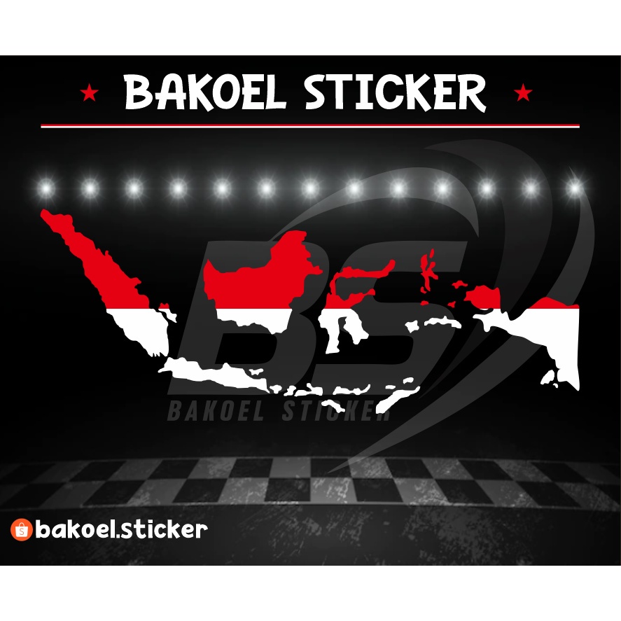 Jual Sticker Peta Indonesia | cutting sticker menyala | Shopee Indonesia