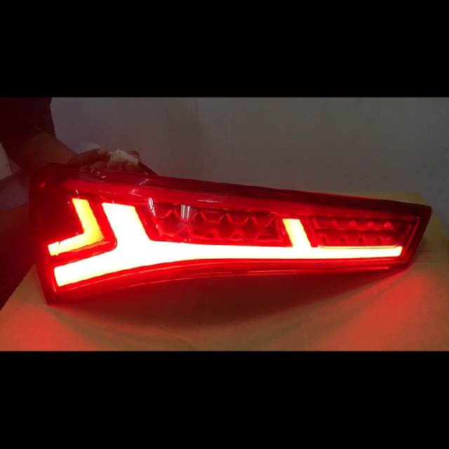 Jual Stoplamp wuling almaz LED bar sein running warna merah red ...
