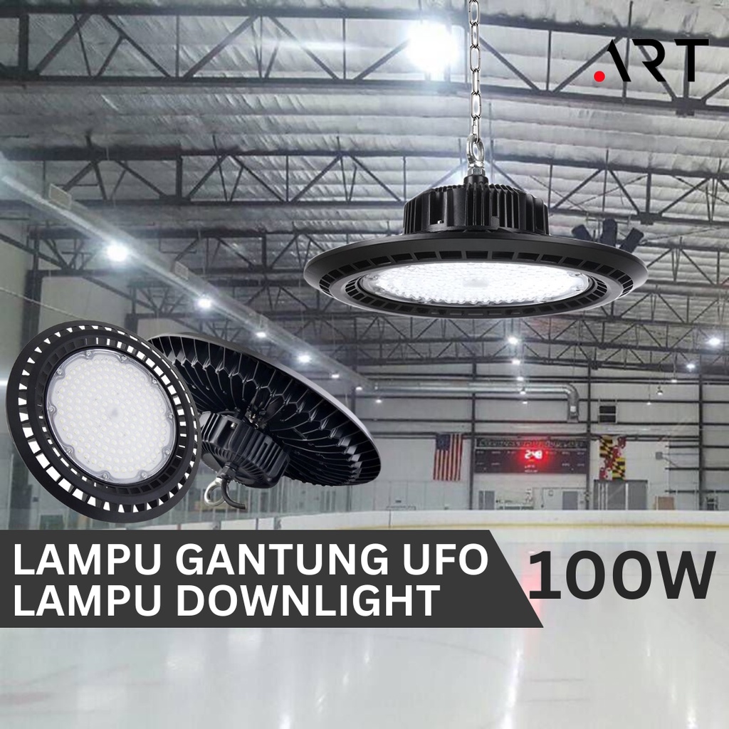 Jual Lampu UFO 100w IP65/ Lampu Downlight/ lampu penerangan 008A, | Shopee Indonesia