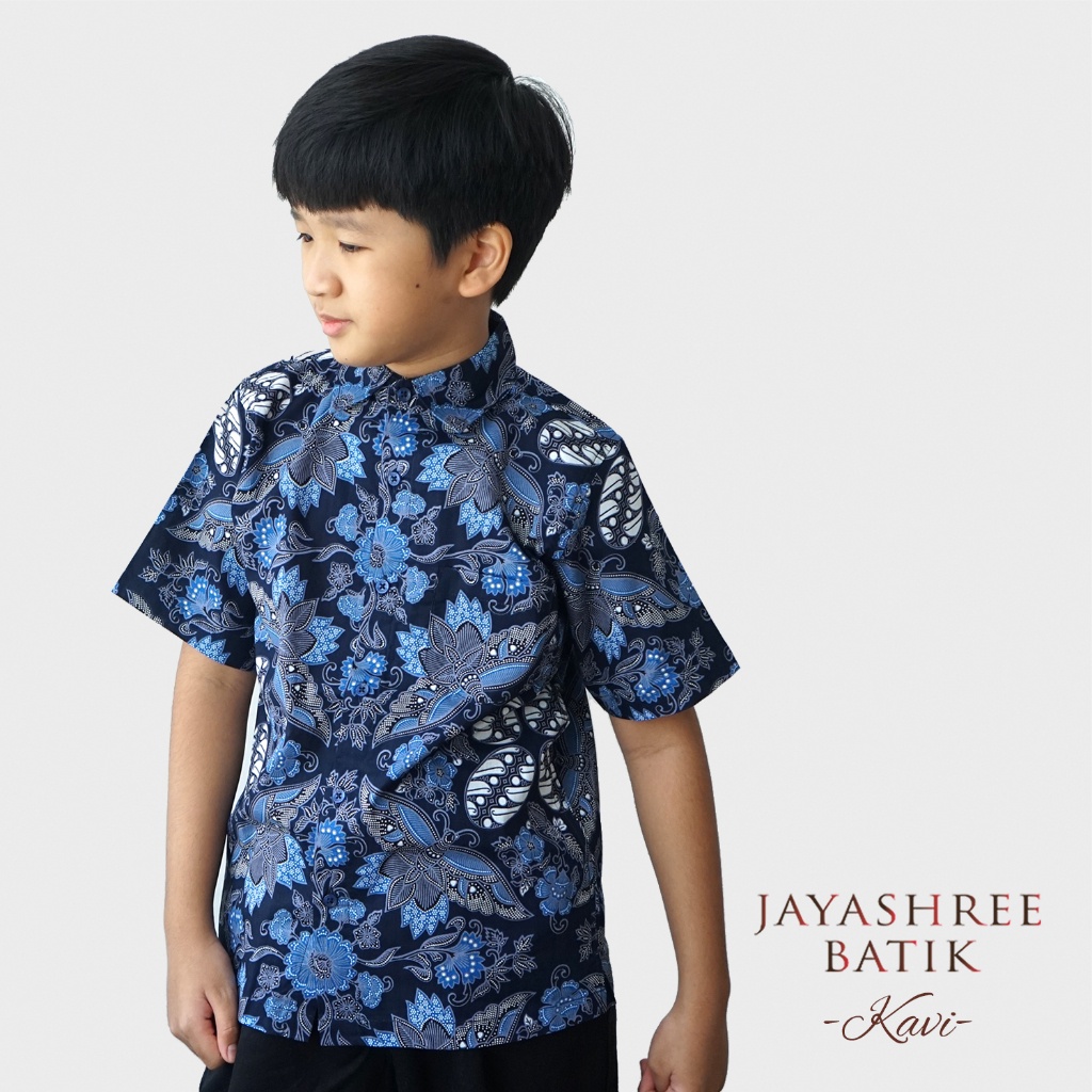 Jual AL11O Jayashree Batik Kids Kavi Kemeja Batik Anak Lengan Pendek ...