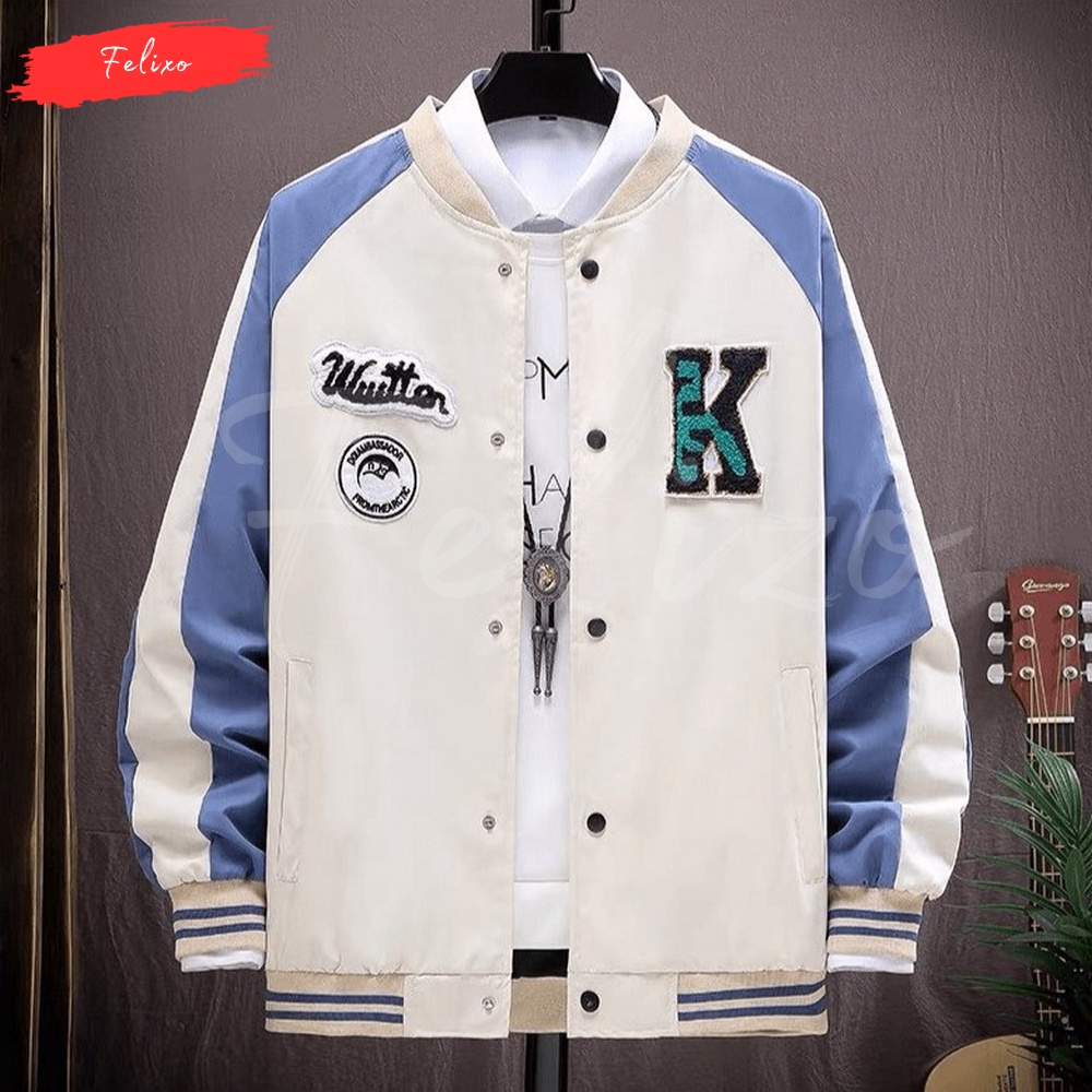 Jual Varsity Jacket Baseball Bomber Jaket Wanita Pria Laki Laki ...